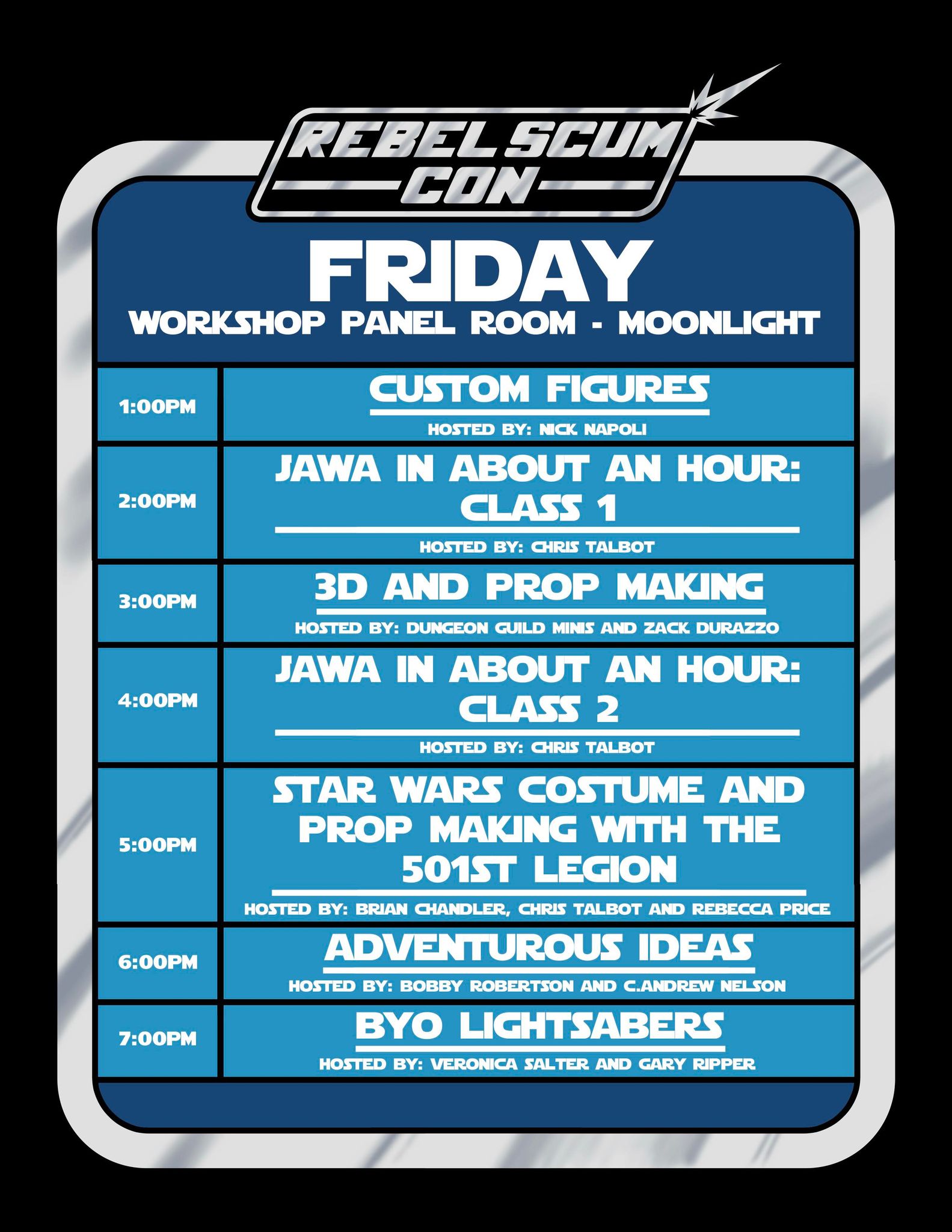 Events & Activities – Rebel Scum Con
